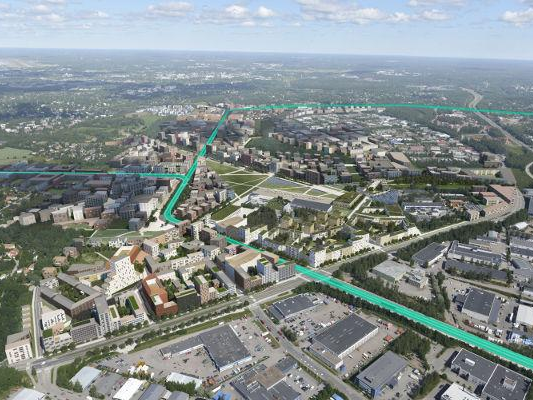 Finnish Viikki-Malmi Light Rail Master Plan will be completed by the ...