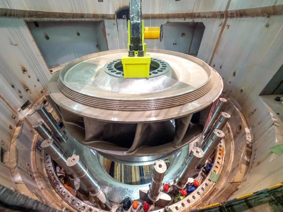 The world's first million-kilowatt hydroelectric generator runner was ...