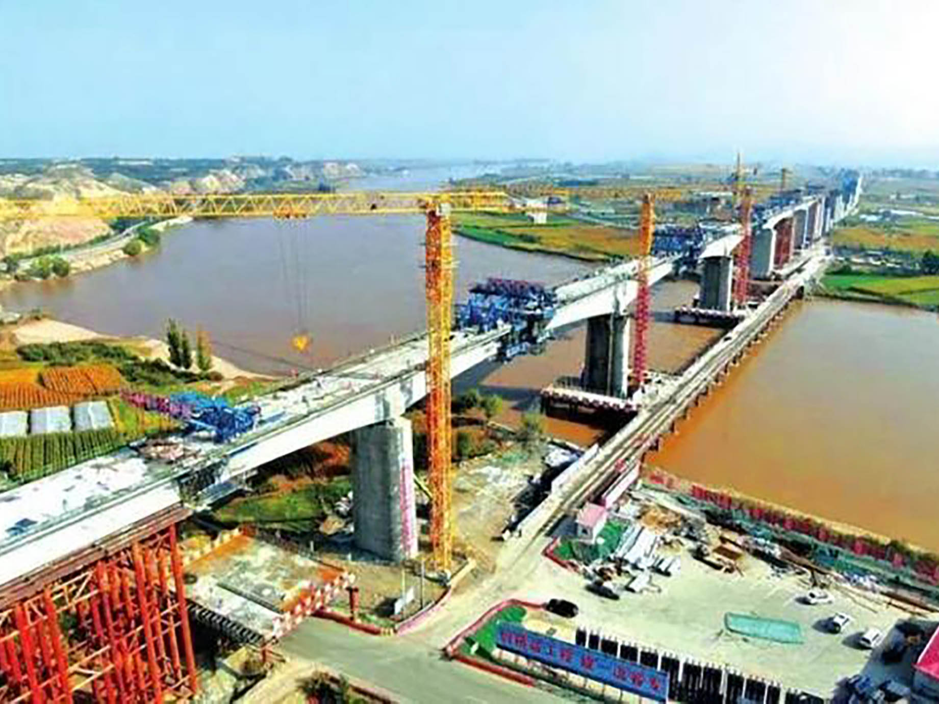 The main bridge of Jingyuan Yellow River Bridge was closed smoothly--Seetao