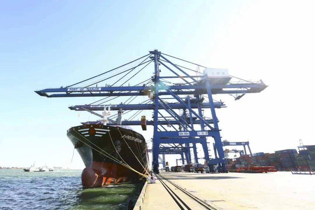 In 2021, Tianjin Port Group opens the first new route along the Belt ...