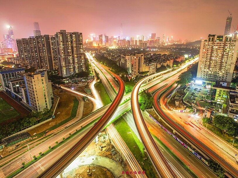 A network of roads extending in all directions leads to China in ...
