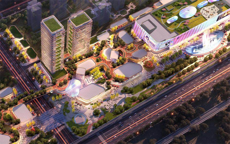 Construction of a large-scale TOD urban complex in Bishan, Chongqing ...