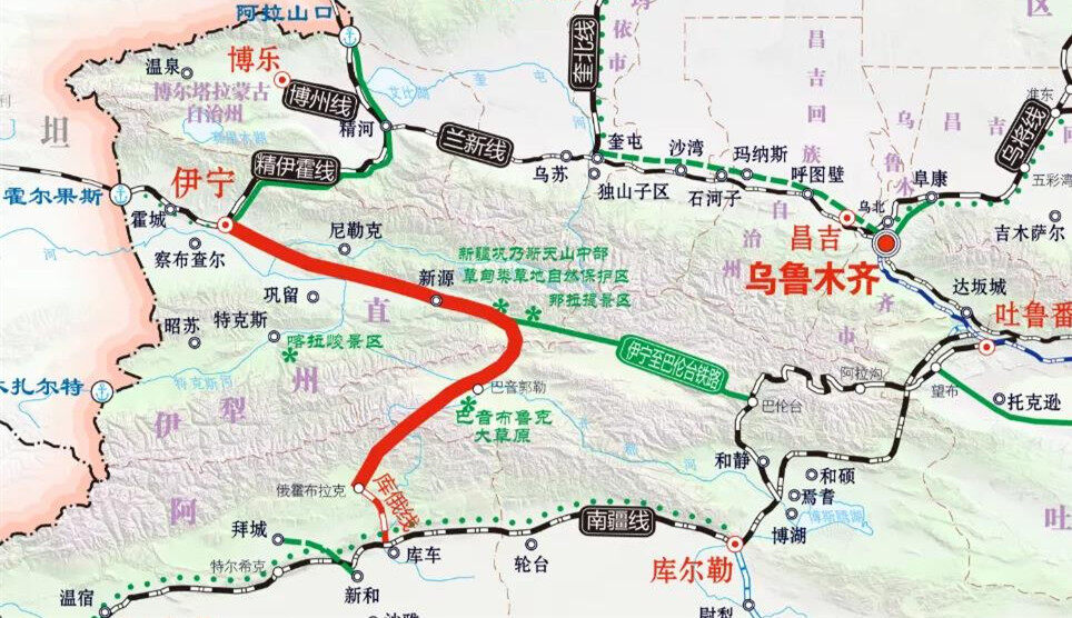 The geological survey outline of Xinjiang Yi-A Railway has been ...