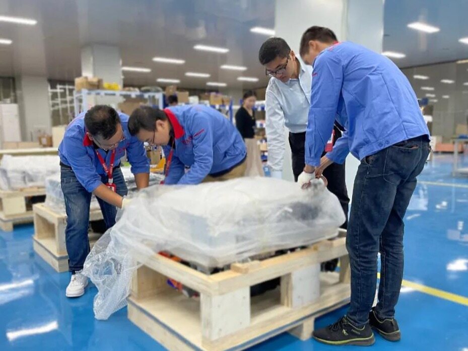 Tianneng's first batch of fuel cell engine systems rolled off the ...