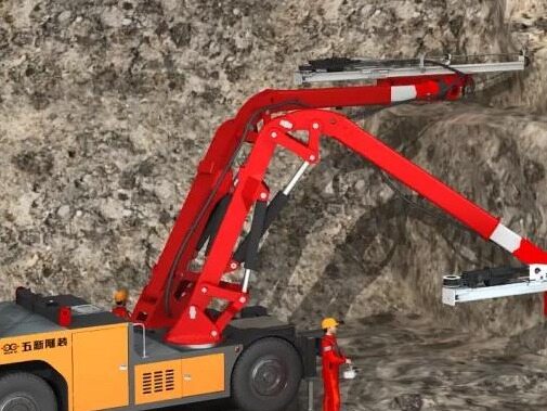 Tunnel construction weapon--Wuxin double-boom rock drilling rig--Seetao