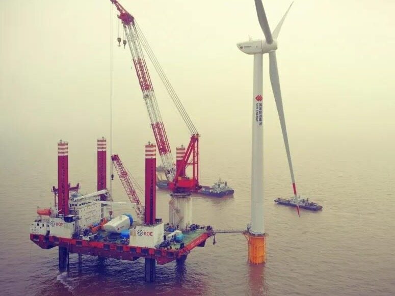 The main project of Longyuan Dafeng Offshore Wind Power Project is ...