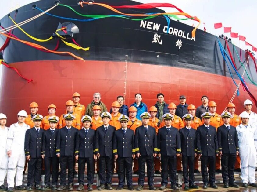The 300,000-ton crude oil ship handover ceremony was successfully held ...