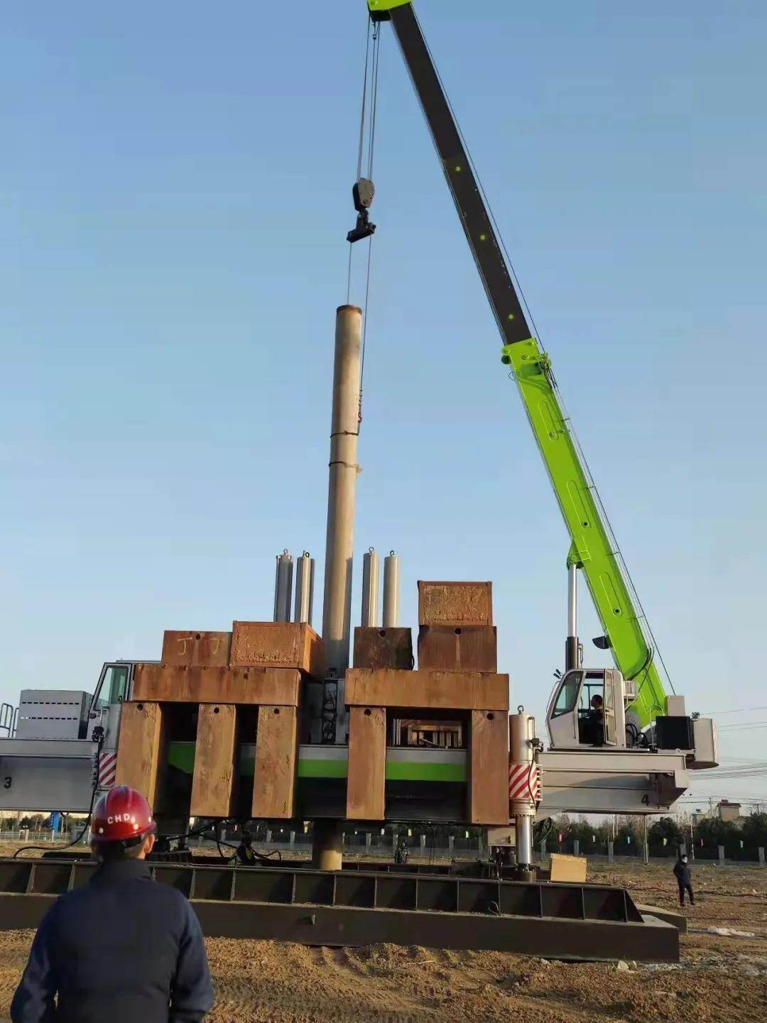 Zoomlion's first static pile driver shows its talents in Anhui--Seetao