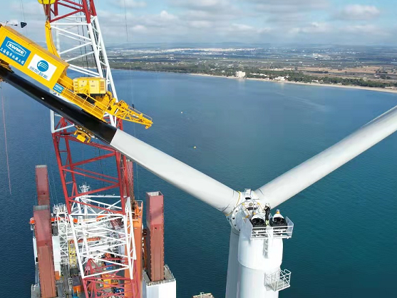First show! China's Mingyang offshore wind power enters European energy ...