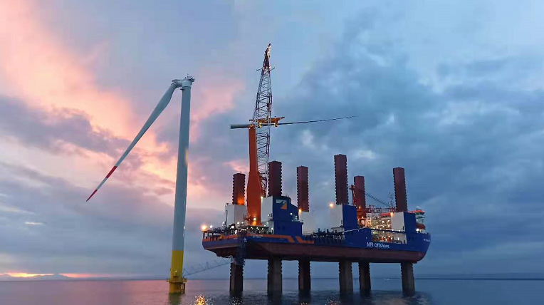 First show! China's Mingyang offshore wind power enters European energy ...