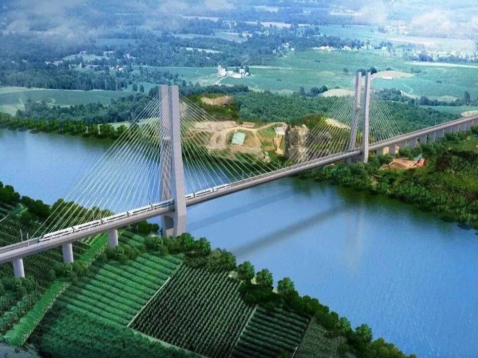 The first section of the Baihe Yujiang Bridge was successfully erected ...