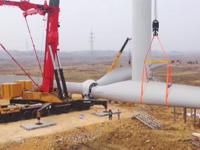 Sany SAC18000T protects Hubei wind power hoisting in an all-round way ...