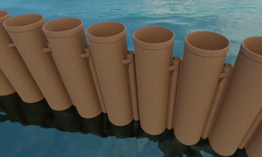 The first method of Horizon C&D Co., Ltd. on the water cofferdam!--Seetao