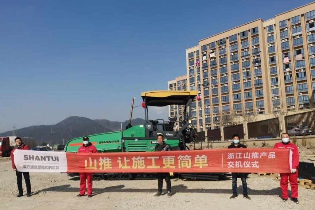 Shantui paver is the first choice for the construction period in Ningbo ...