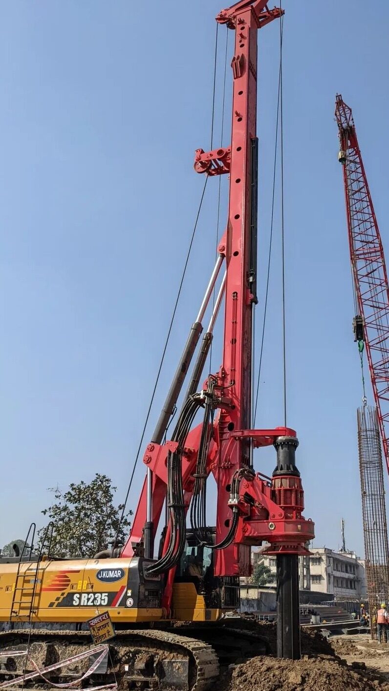 Sany piling equipment assists the Surat subway station project in India ...