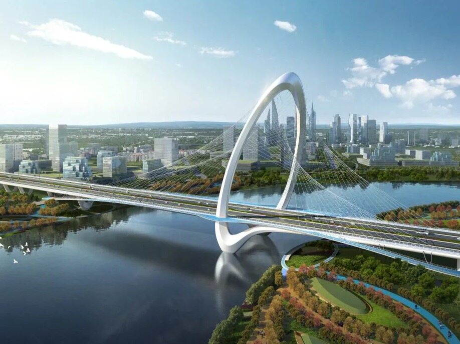 Sany Crane assists Chengdu Tuojiang Bridge Project--Seetao