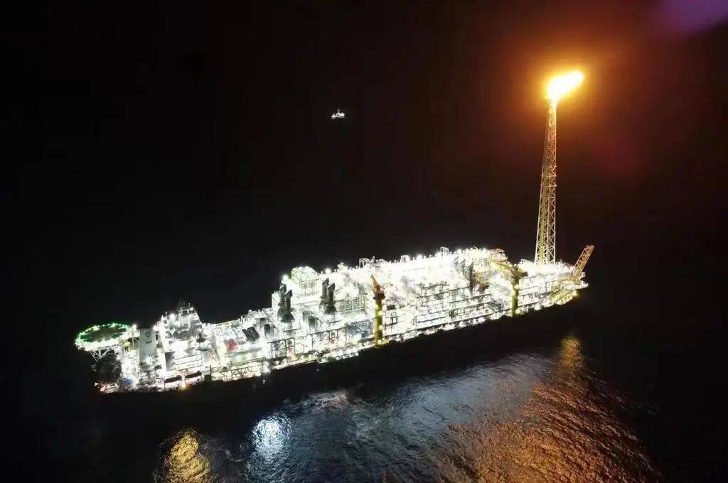 The Guanabara FPSO in Brazil's Mero Oilfield was put into production ...