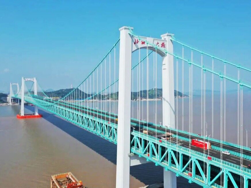 Oujiang Beikou Bridge in Wenzhou, Zhejiang officially opened to traffic ...
