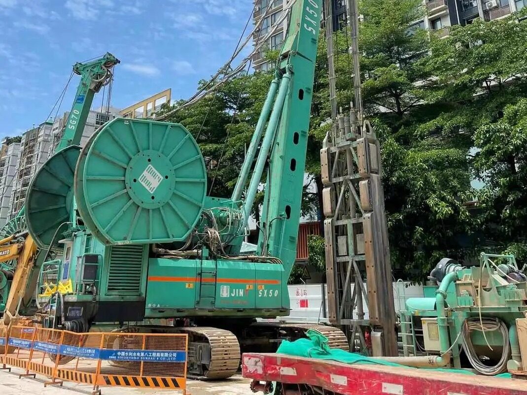 Shanghai Jintai trench cutter battles Sui-Dong-Shen Intercity Railway ...