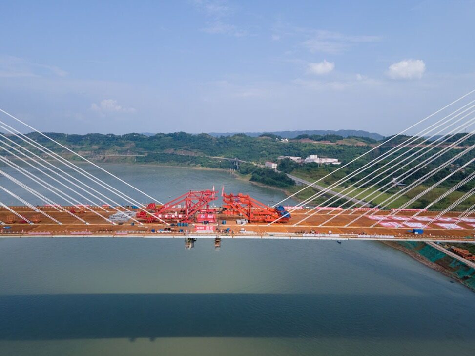 Sichuan Yibin Lingang Highway-Railway Yangtze River Bridge Closed--Seetao