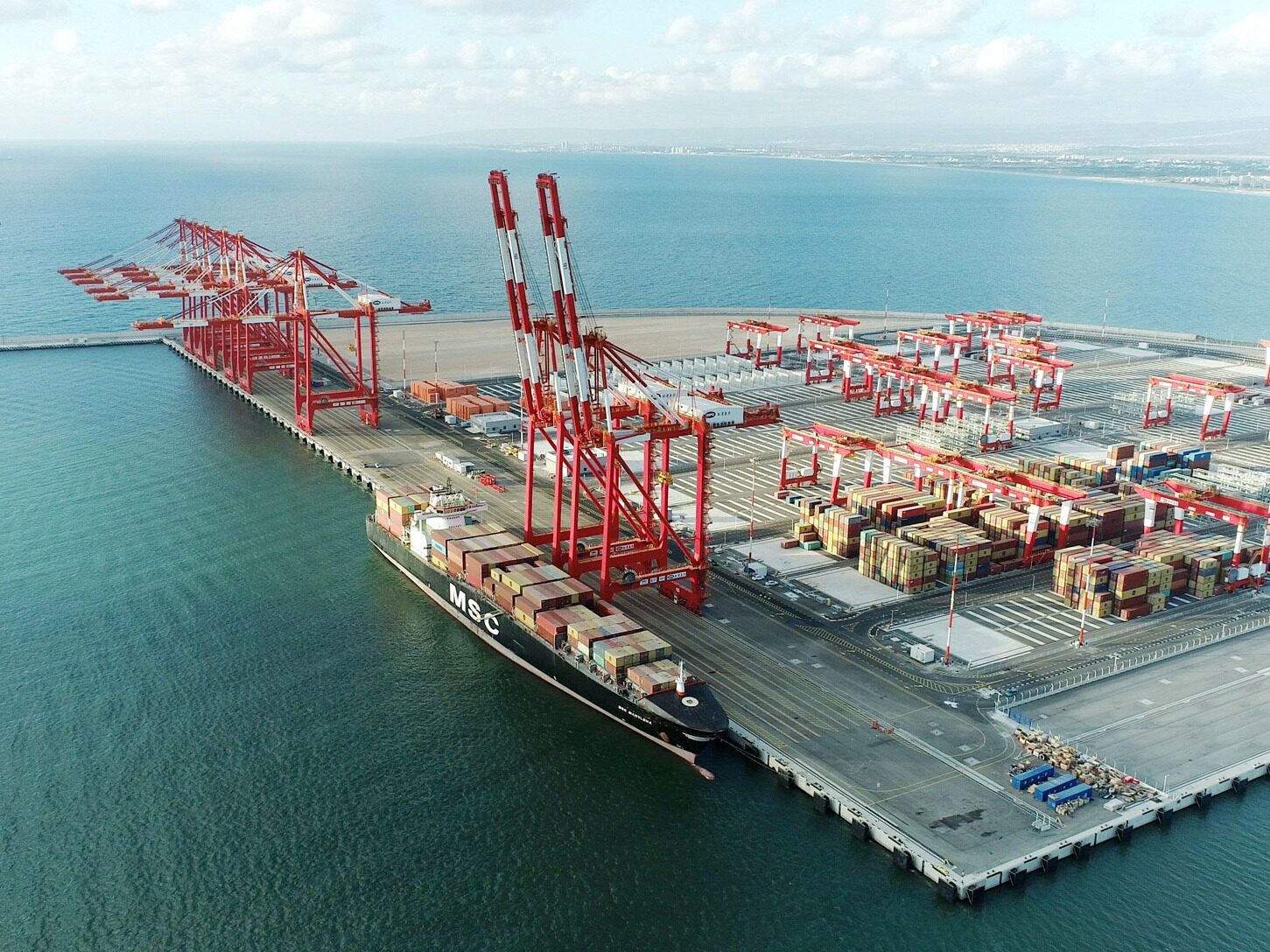 China Infrastructure Helps Israel's Haifa New Port Project Construction ...