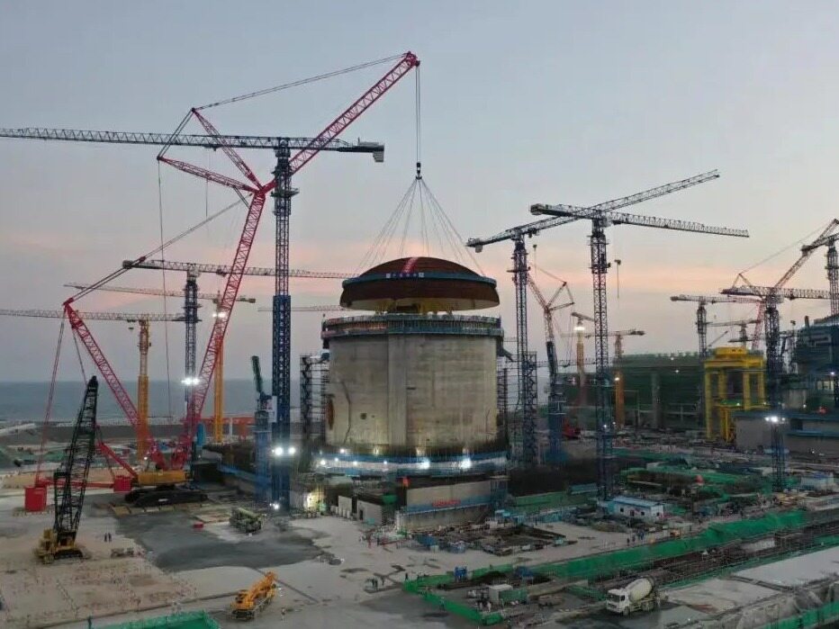 Guangdong Taipingling Nuclear Power Unit 2 completes dome hoisting--Seetao