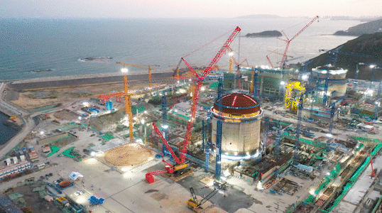 SCC20000A再建新功！助力中广核太平岭核电站2号机组穹顶吊装就位--见道网