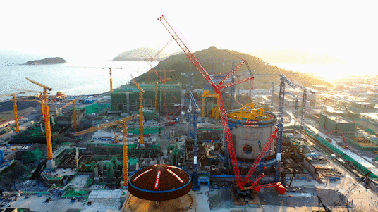 SCC20000A再建新功！助力中广核太平岭核电站2号机组穹顶吊装就位--见道网