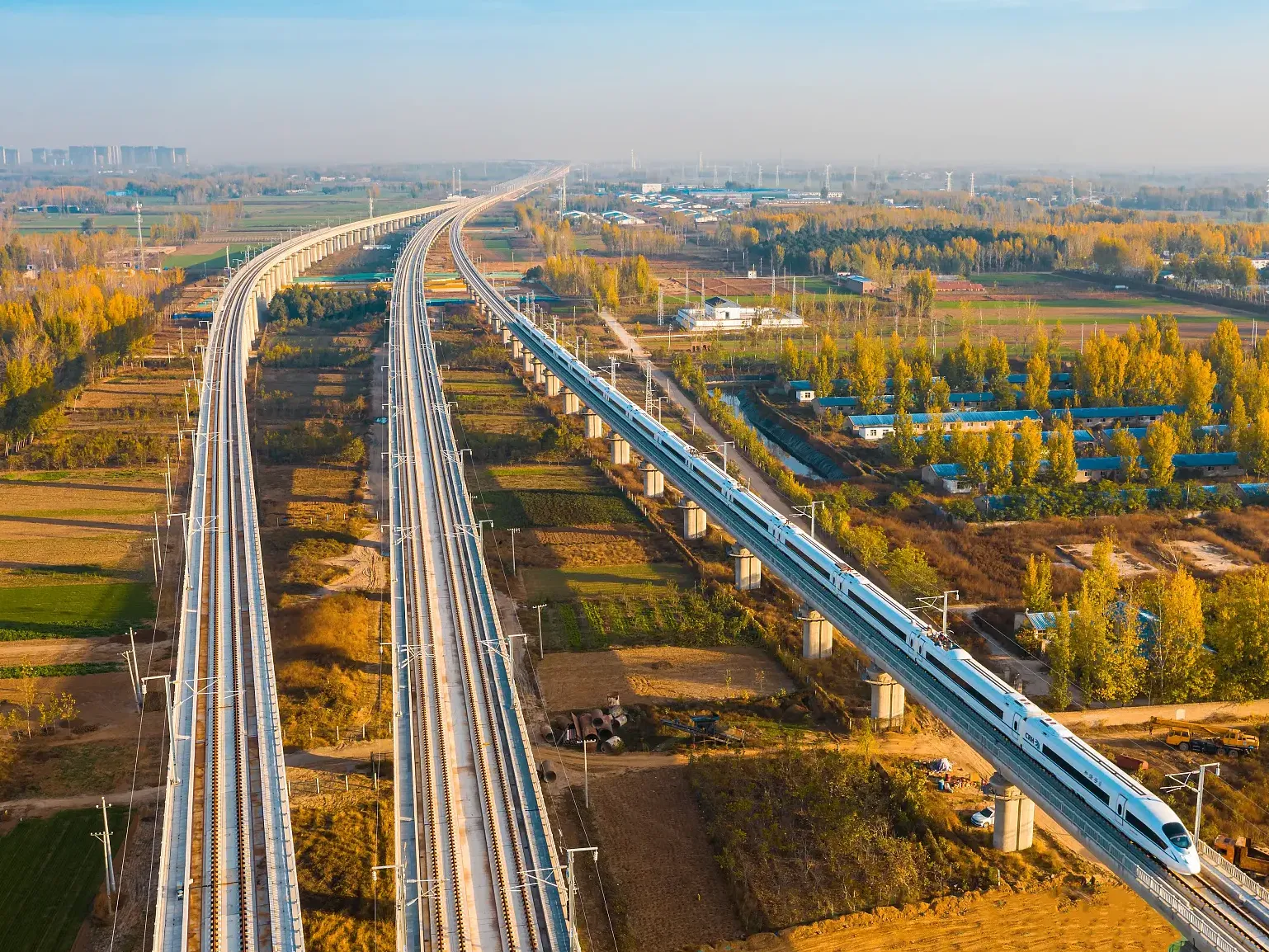 The Shanghai-Nanjing-Hefei high-speed railway Huning station project ...
