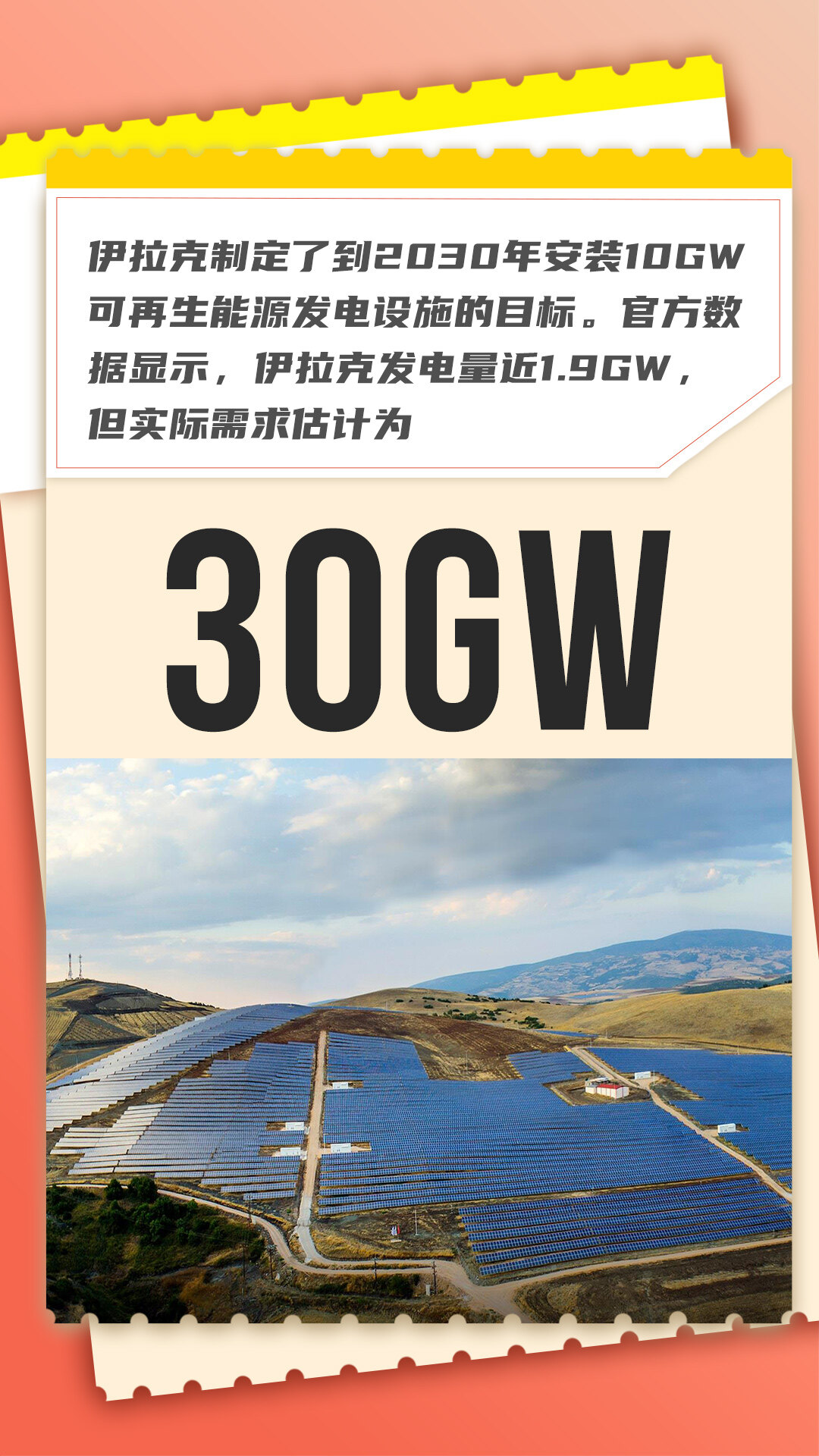 稳定国内电力供应！伊拉克计划于2023年开发5GW光伏系统--见道网