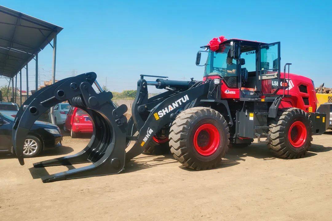 Mountain push clamp plate loader, for wood processing and born--Seetao