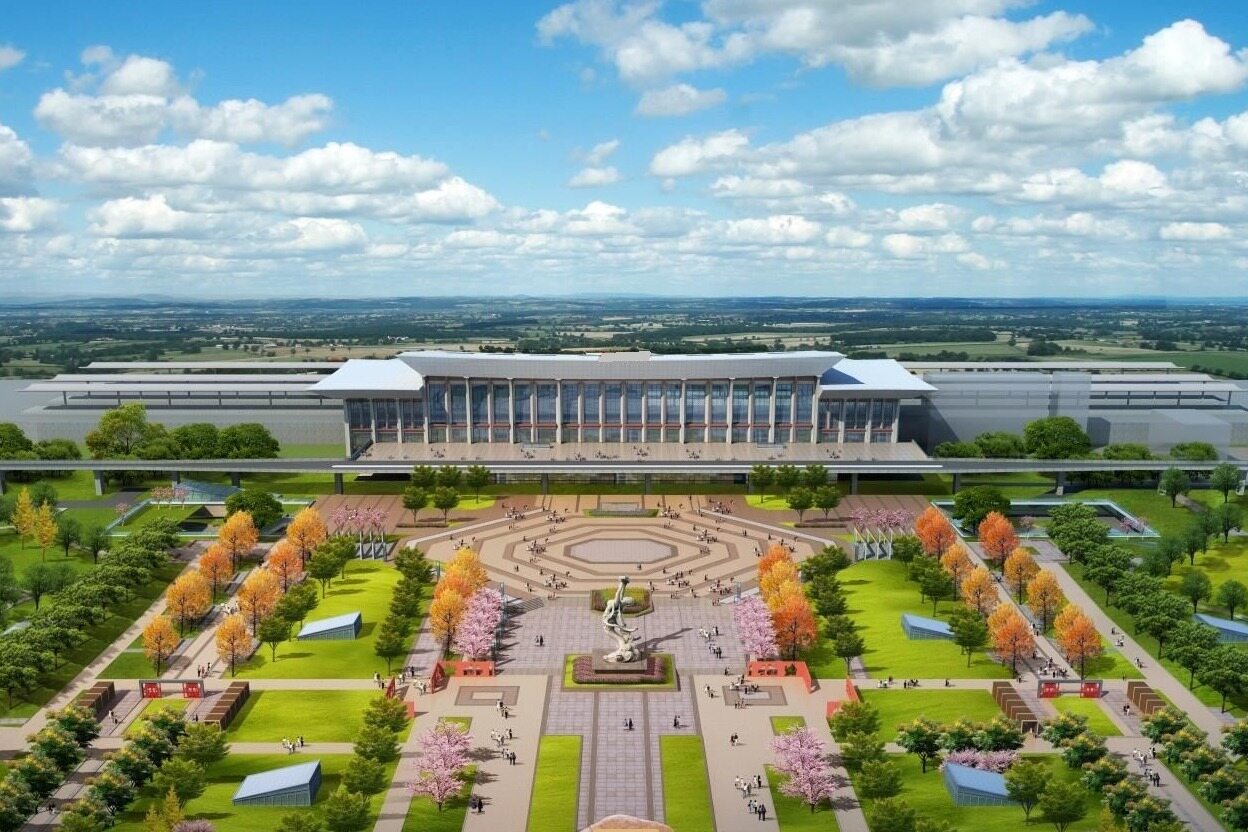 The Nanjing hub of the Shanghai-Nanjing-Hefei high-speed railway won ...