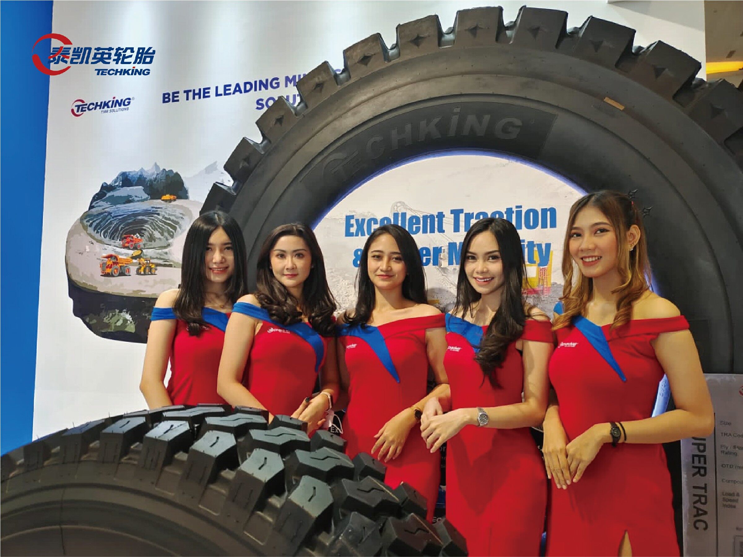 Techking Tires showed on Mining Indonesia 2022--Seetao