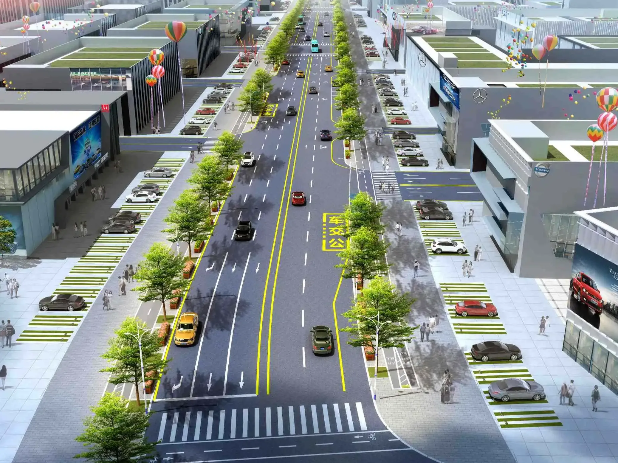 Car line world motor City three phase survey design bid--Seetao