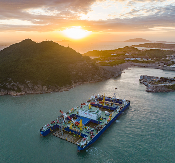 Sinking installation of standard pipe joint of deep and medium channel ...