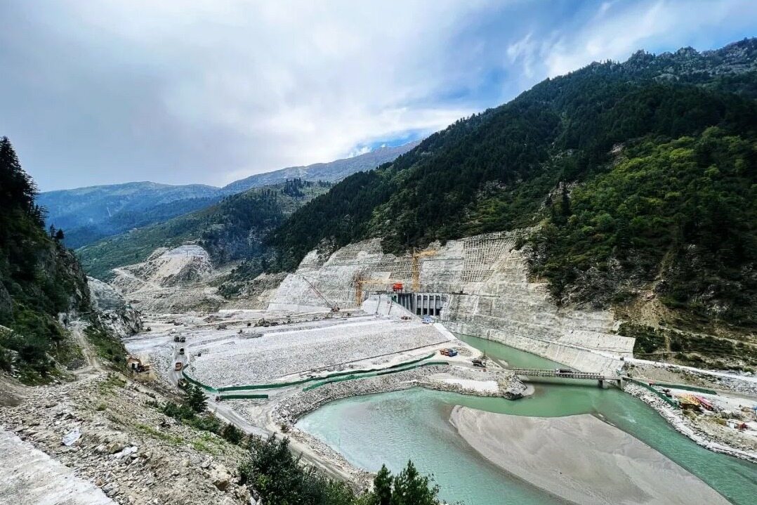 Pakistan SK Hydropower Station Project pressure shaft group connection ...