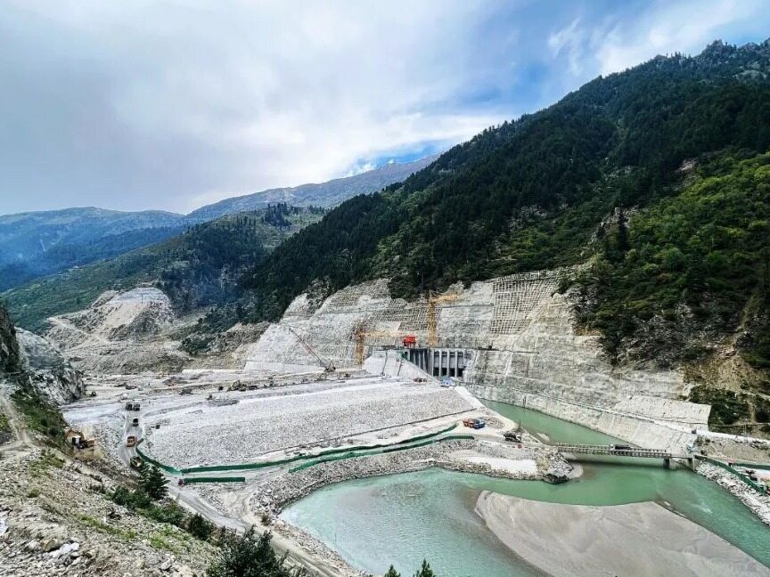 Pakistan SK Hydropower Station Project pressure shaft group connection ...