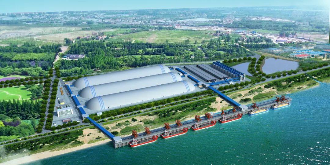 Jiujiang Hongguang International Port lake mouth Yinsha Bay wharf ...