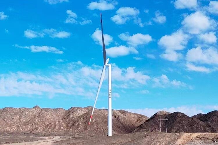 Yumen Mahuangtan 200MW Wind Power Project was successfully connected to ...