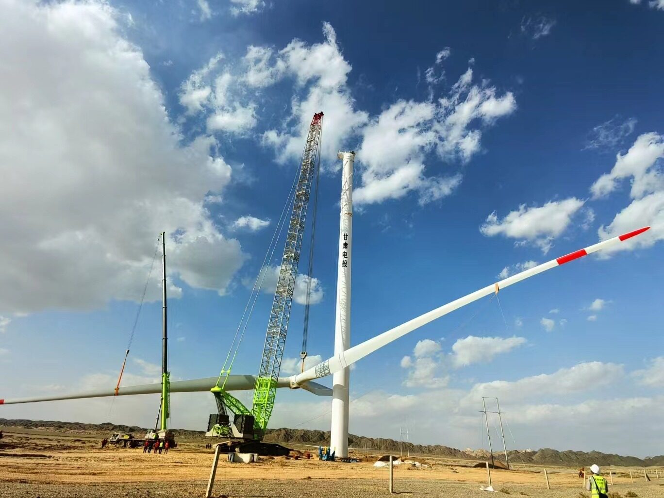Yumen Mahuangtan 200MW Wind Power Project was successfully connected to ...