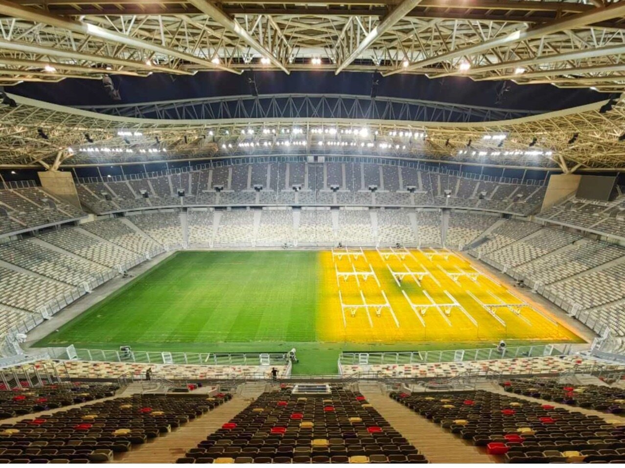 Bahaj Stadium in Algeria completed preliminary completion acceptance ...