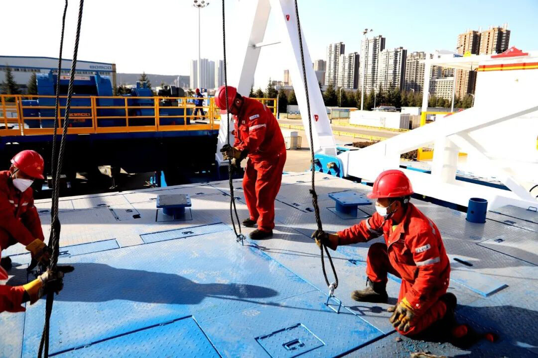 BOMCO's first 5,000-meter drilling rig in the New Year completed ...