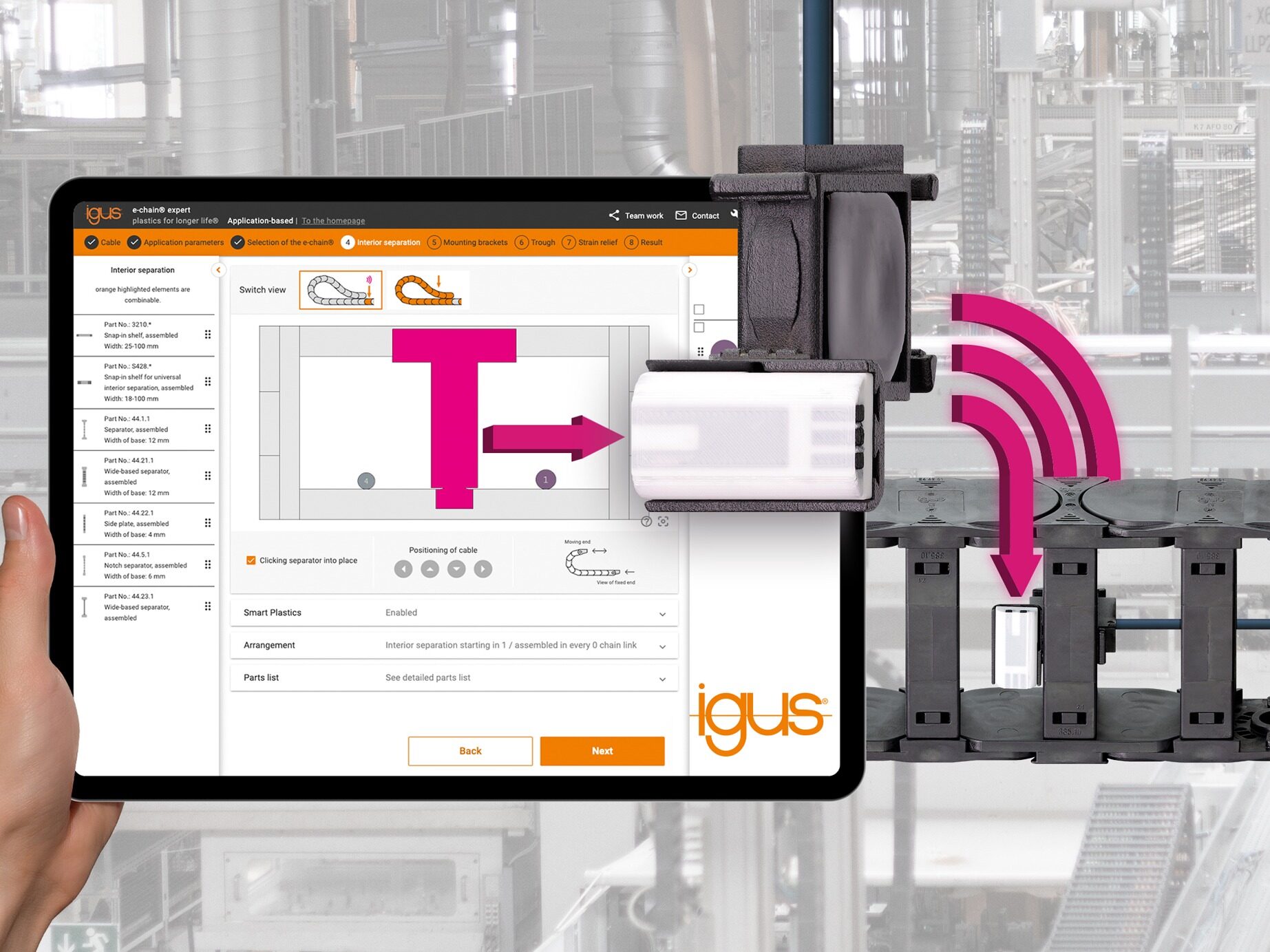 igus延长使用寿命变得更简单：仅需三步即可定制个性化的智能拖链--见道网