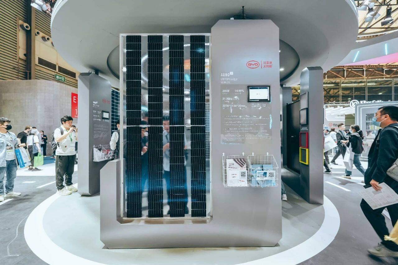 Heavy attack! BYD Solar made a wonderful appearance at Shanghai SNEC ...
