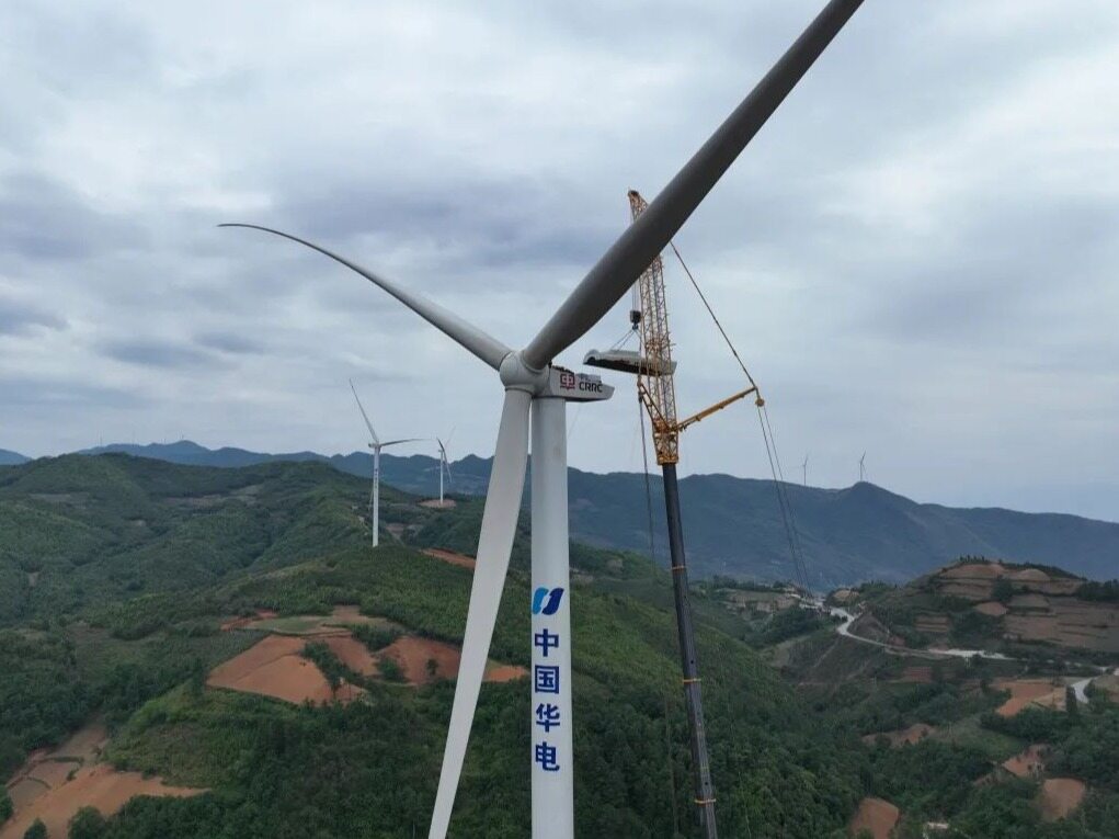 CHD Yunnan Jianjiaofeng wind farm project hoisting completed--Seetao