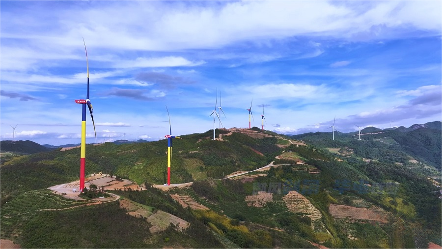 Grid connected power generation of Yunnan Jianjiaofeng 300MW wind power ...