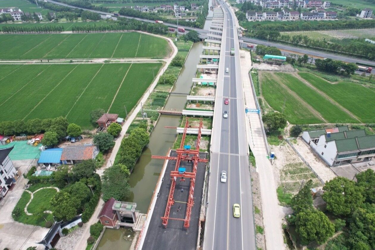 Completion of Shanghai G15 Bridge undertaken by China Railway First ...