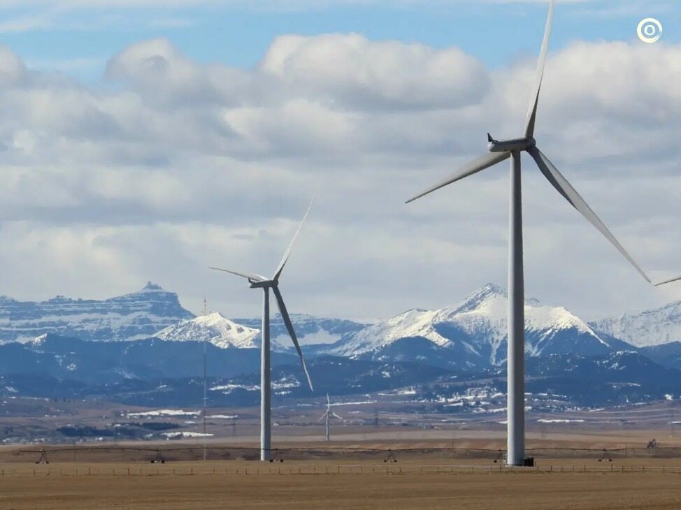 The first wind turbine of the Erlian wind storage project has been ...