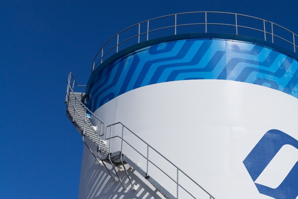 The pile foundation of China Chemical's largest LNG project in Africa ...