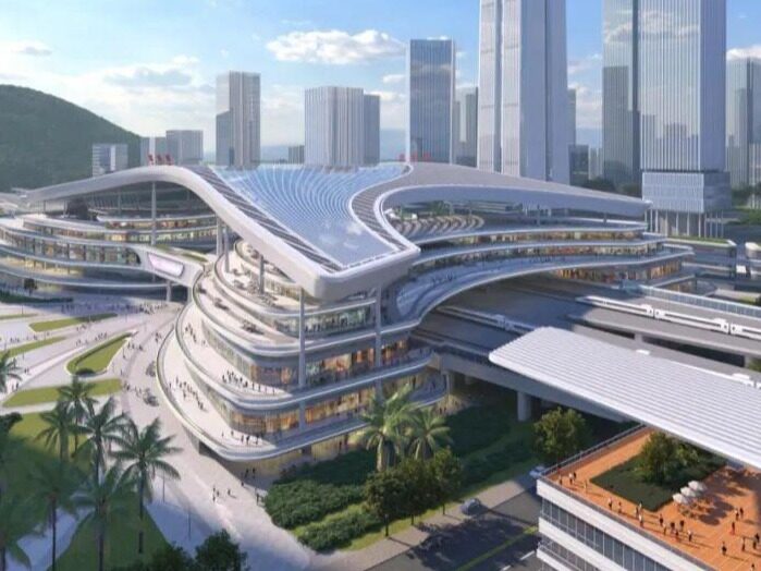 China's Shenshan Railway Station has entered the main construction ...